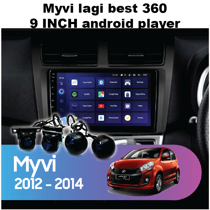 [ Myvi lagi best ] 360 9 INCH Android player 4g ram 32g rom 8 core ...