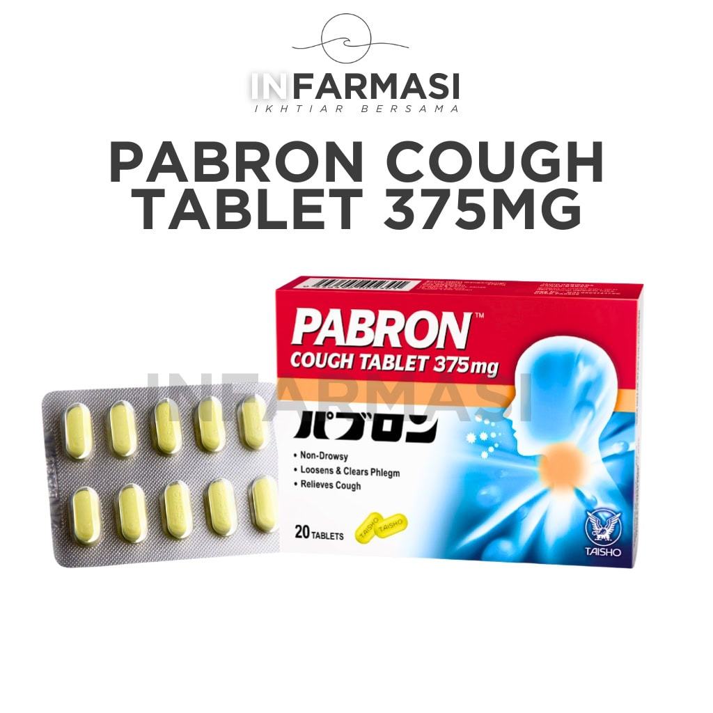 Pabron Cough Tablet 375mg - Ubat Batuk Kahak Carbocisteine 10's (Strip ...