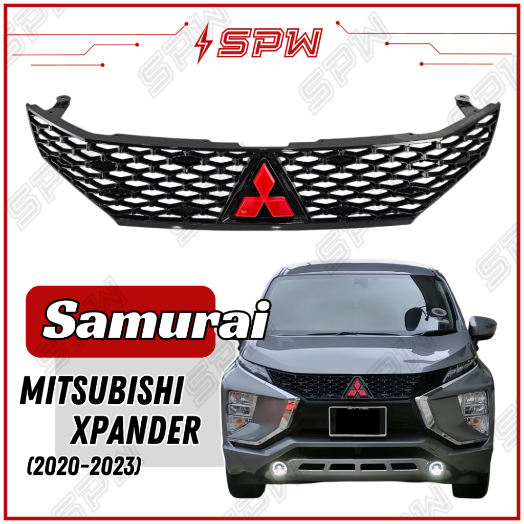 Mitsubishi Xpander (2020-2023) Front Grill SAMURAI X-pander Honeycomb ...