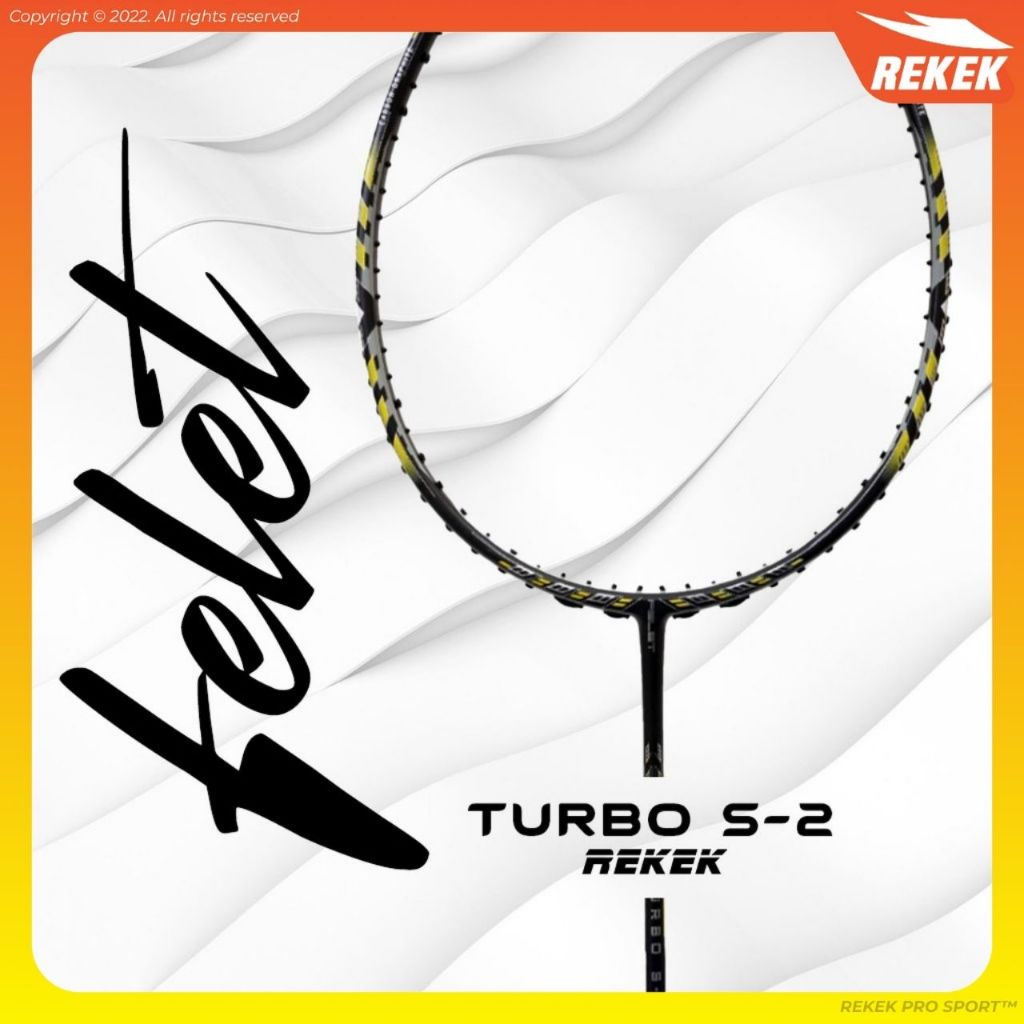 FELET Turbo S2 Yellow Badminton Racket Raket Badminton Original FELET ...
