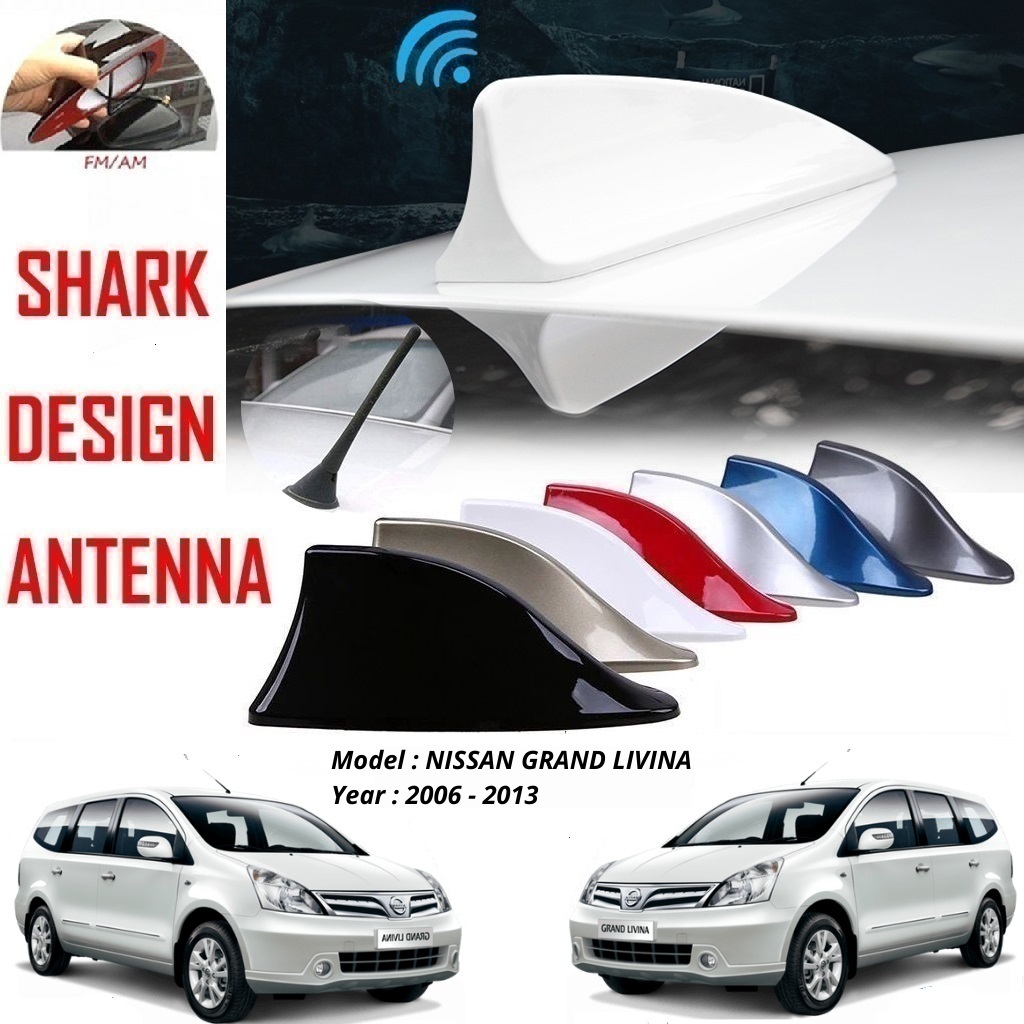 Nissan Grand Livina Car AM/FM Radio Shark Fin Antenna Booster Antena ...