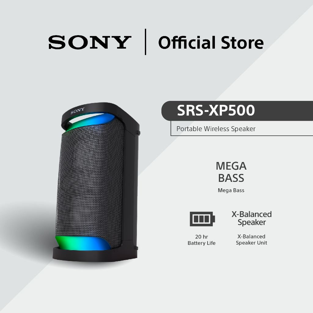 Sony SRS-XP500 Portable Wireless Speaker | X-Balanced Speaker Unit ...
