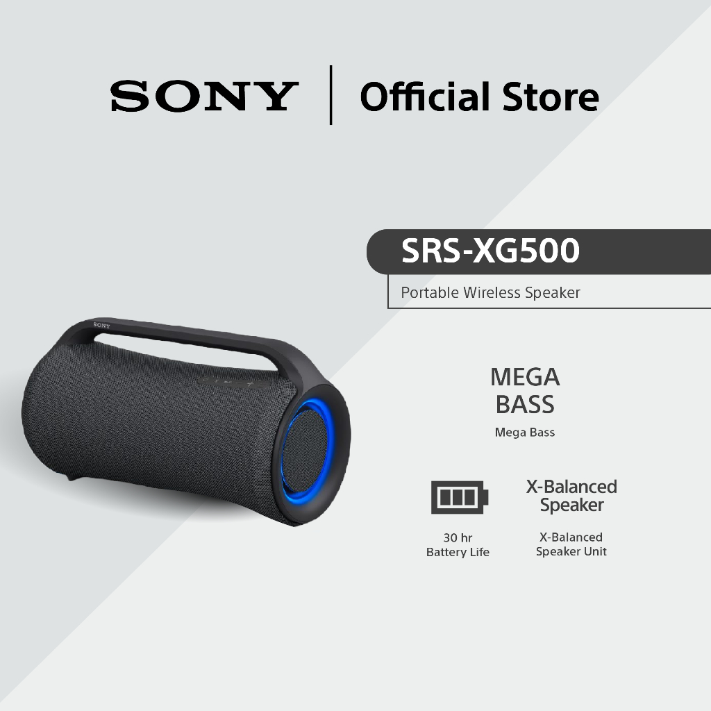 Sony SRS-XG500 Portable Wireless Speaker | X-Balanced Speaker Unit ...