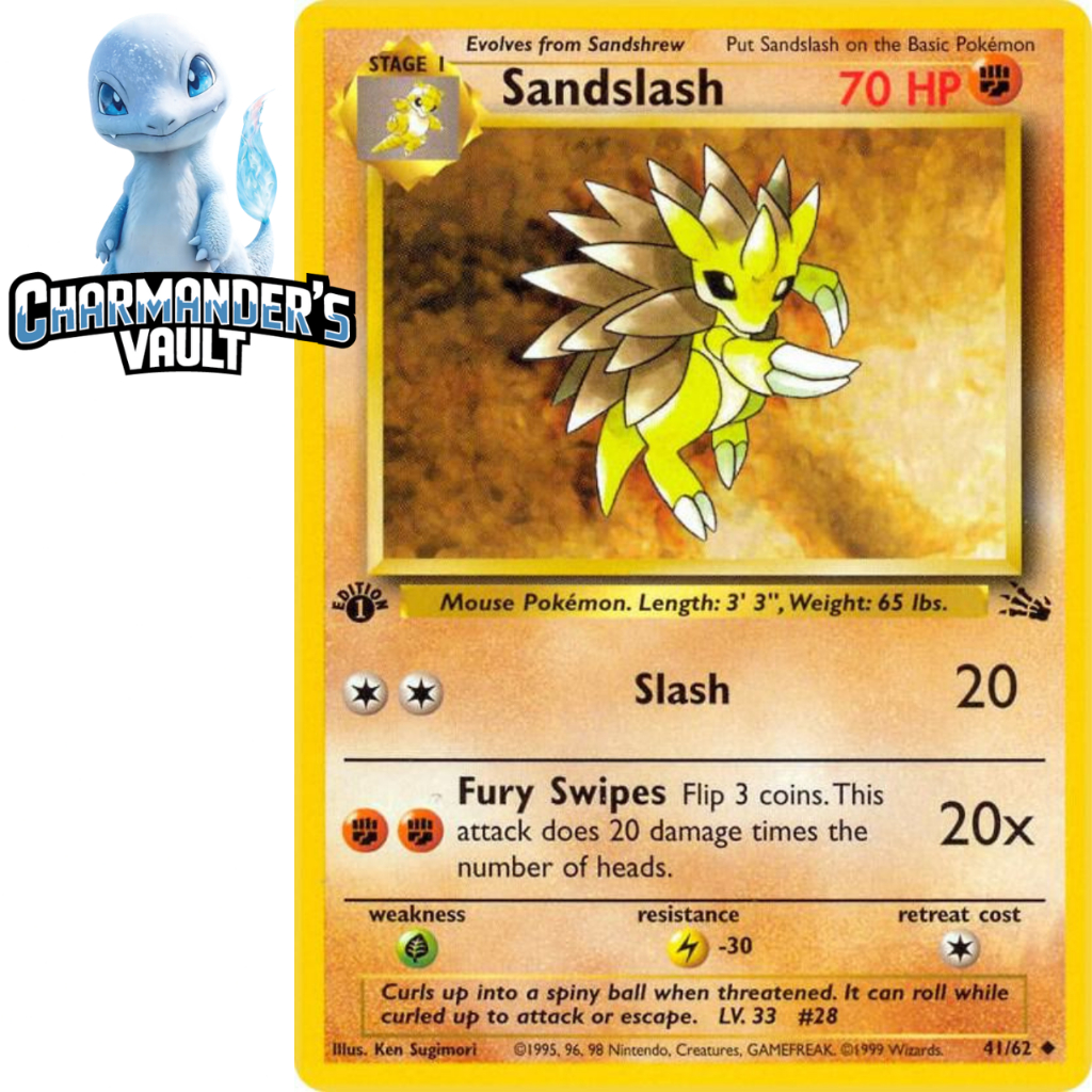 Sandslash #41/62 Fossil Vintage 1999 Pokémon TCG | Shopee Malaysia