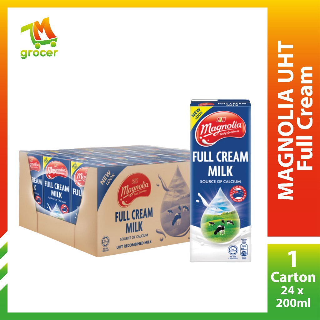 MAGNOLIA UHT Full Cream 200ML X 24 [KL & Selangor Delivery Only ...