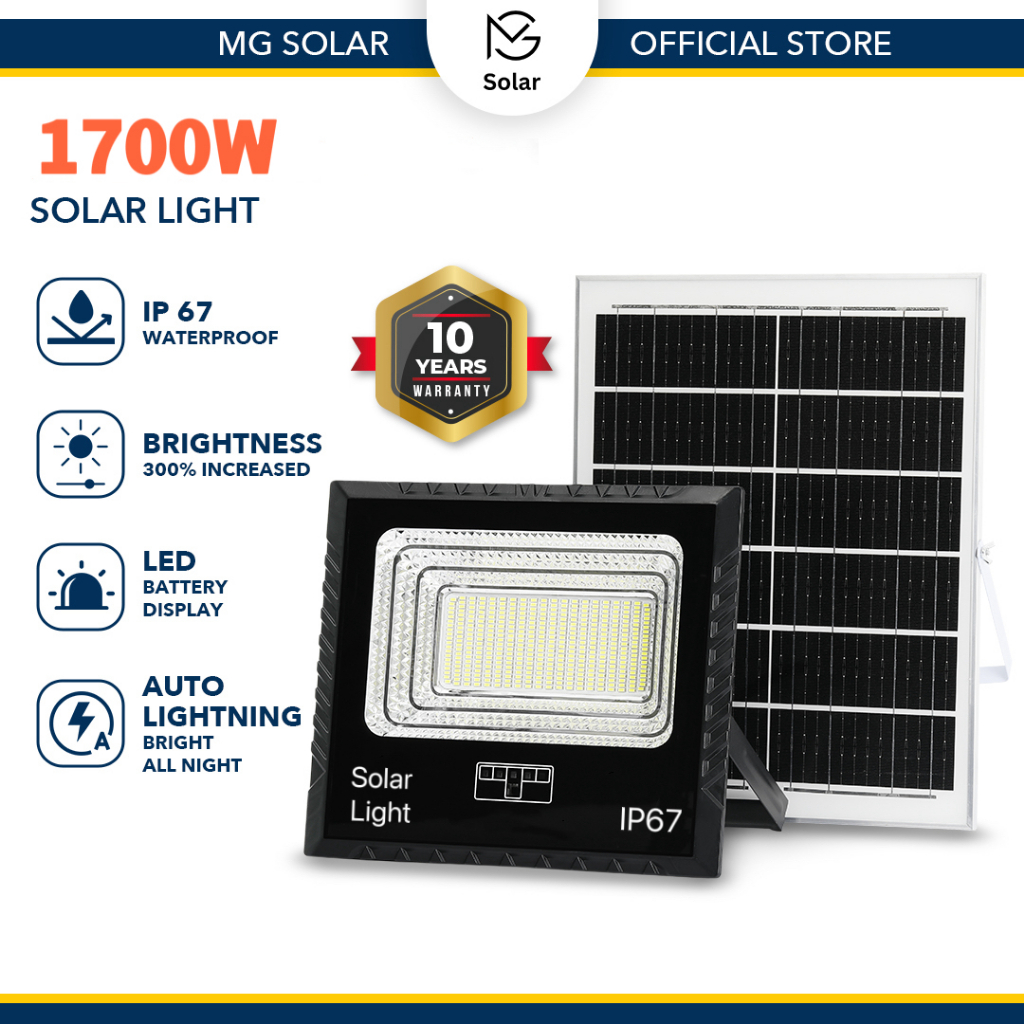 MG Lampu Solar Outdoor Waterproof Solar Light Outdoor Lighting 10 Year ...