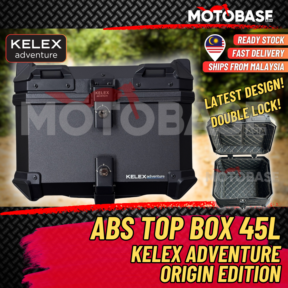 [KELEX Adventure] 45L ABS Top Box Origin Edition Premium Motorcycle ...