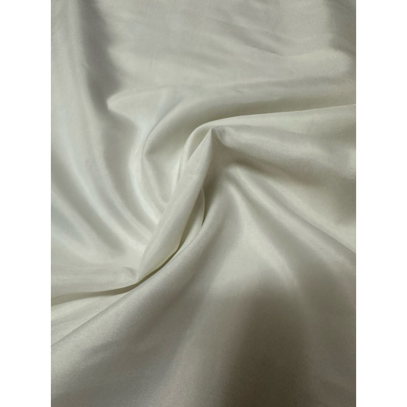 (defect)5M Kain Pongee 44/45’ off white | Shopee Malaysia
