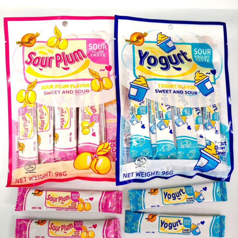 Yogurt Chewy Candy / Sour Plum Chewy Candy (12pcs) | Shopee Malaysia
