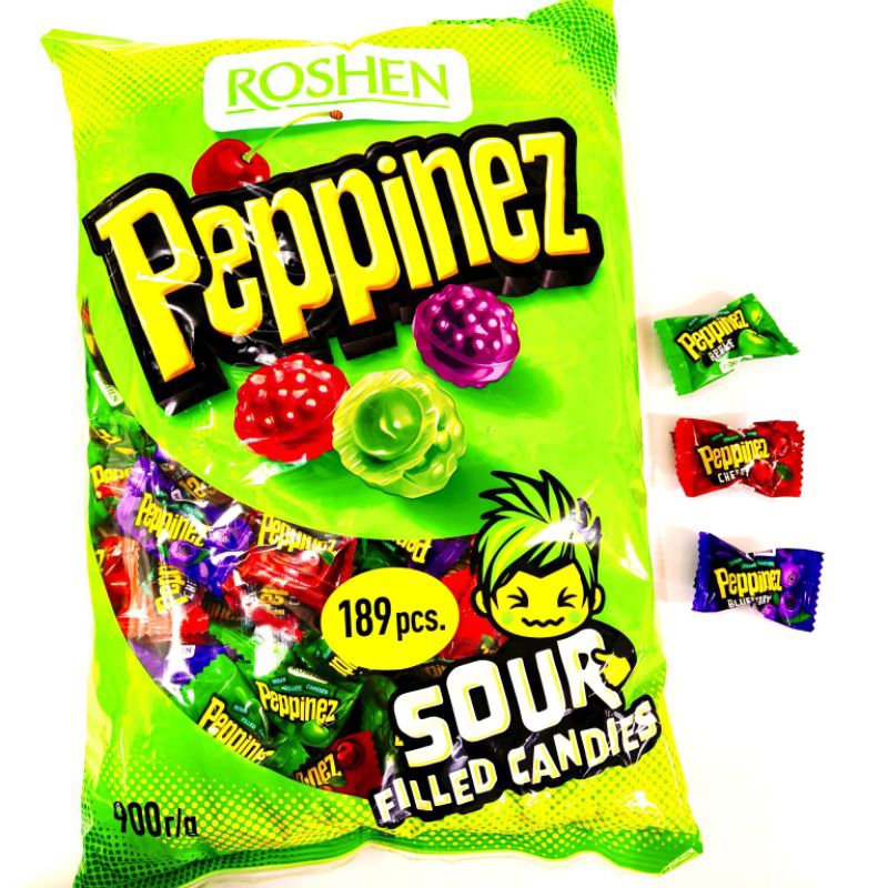 Roshen Peppinezz Sour Candy (HALAL) | Shopee Malaysia