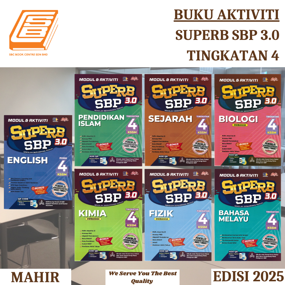 [SBCB] Buku Aktiviti : Modul Aktiviti Superb 3.0 SBP Tingkatan 4 KSSM ( MAHIR ) | Shopee Malaysia