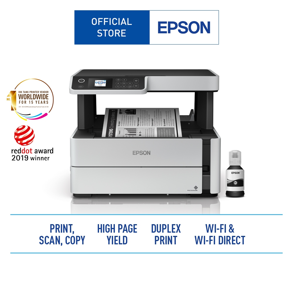 Epson EcoTank Monochrome M2170 Ink Tank Printer | Shopee Malaysia