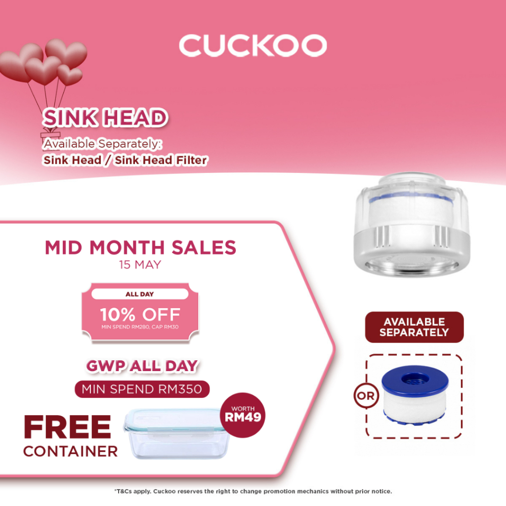 CUCKOO Aquaflow Filtered Sink Head CWC-CT001A | Shopee Malaysia