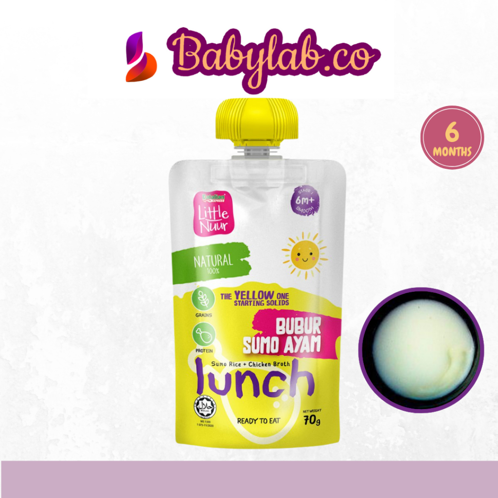LITTLE NUUR | BABY FOOD MAKANAN BAYI READY TO EAT PORRIDGE PUREE PURI ...