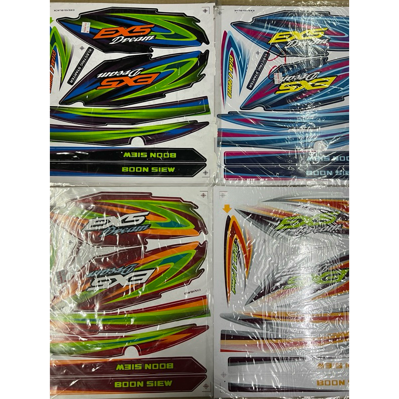HONDA EX5 DREAM BODY STICKER (10) HONDA EX5 DREAM STRIPE COVER SET(10 ...
