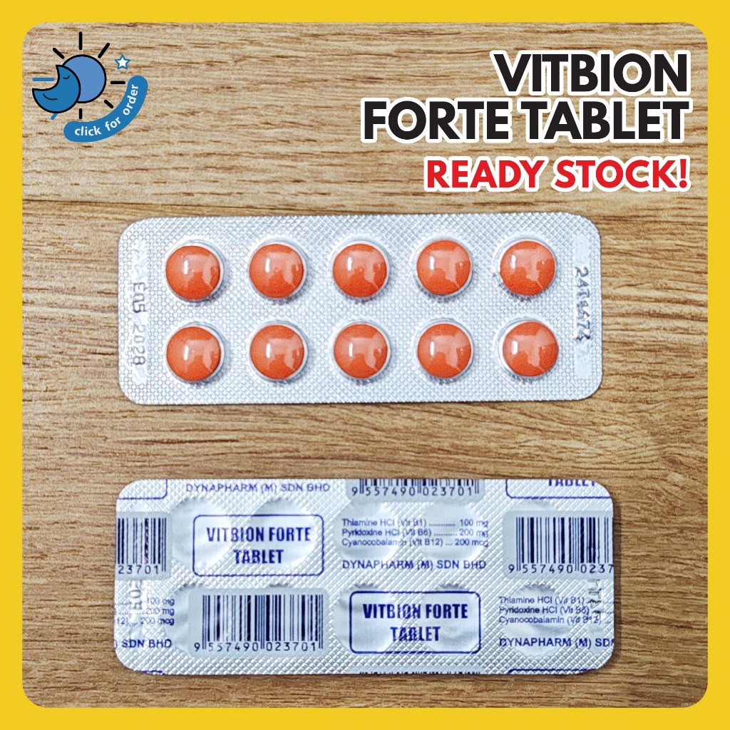 Vitbion Forte Tablet (1 Strip only) | Shopee Malaysia