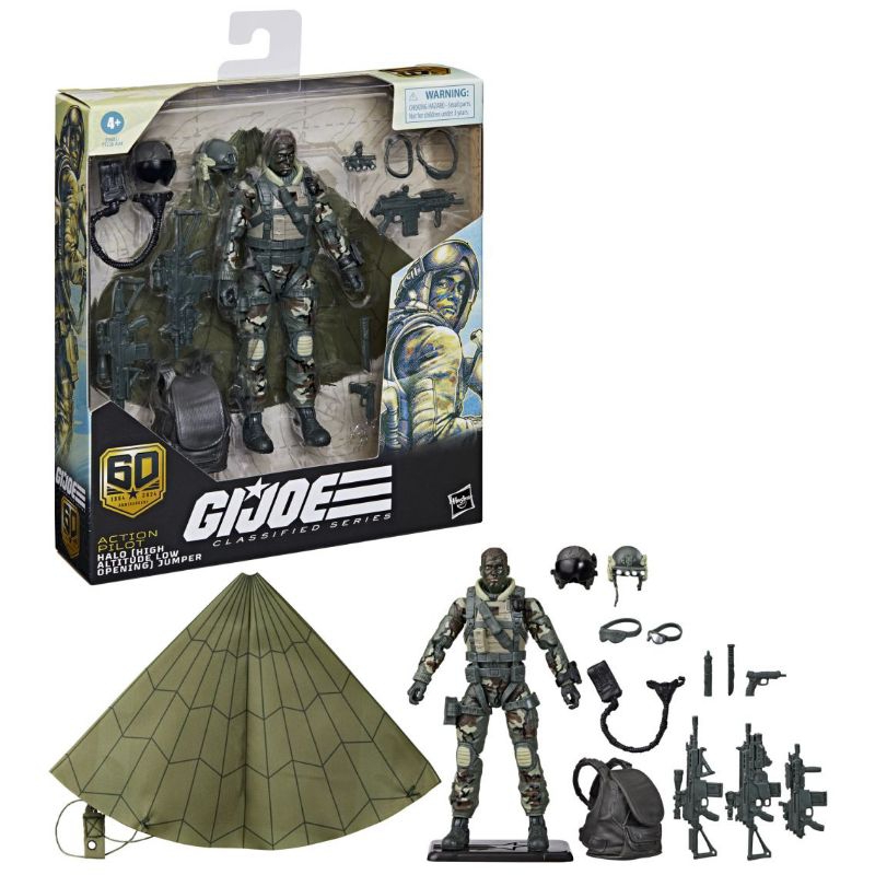 Hasbro G.I. Joe Classified Series 60th Anniversary Action Pilot HALO ...