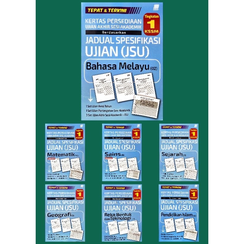 KERTAS PERSEDIAAN UASA BERDASARKAN JADUAL SPESIFIKASI UJIAN (JSU ...