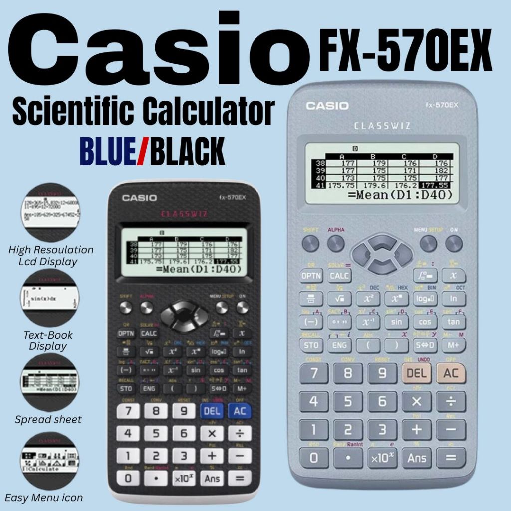 FX-570EX Casio Scientific Calculator Multifunctional Original ...