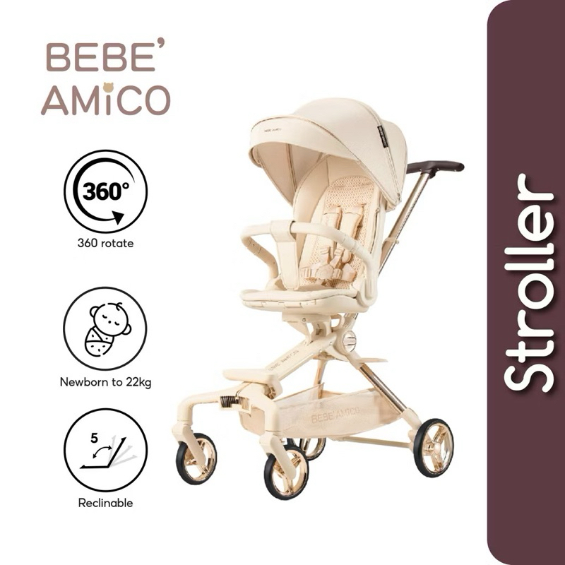 Bebe Amico Two Ways Facing Stroller X7 BebeAmico | Shopee Malaysia