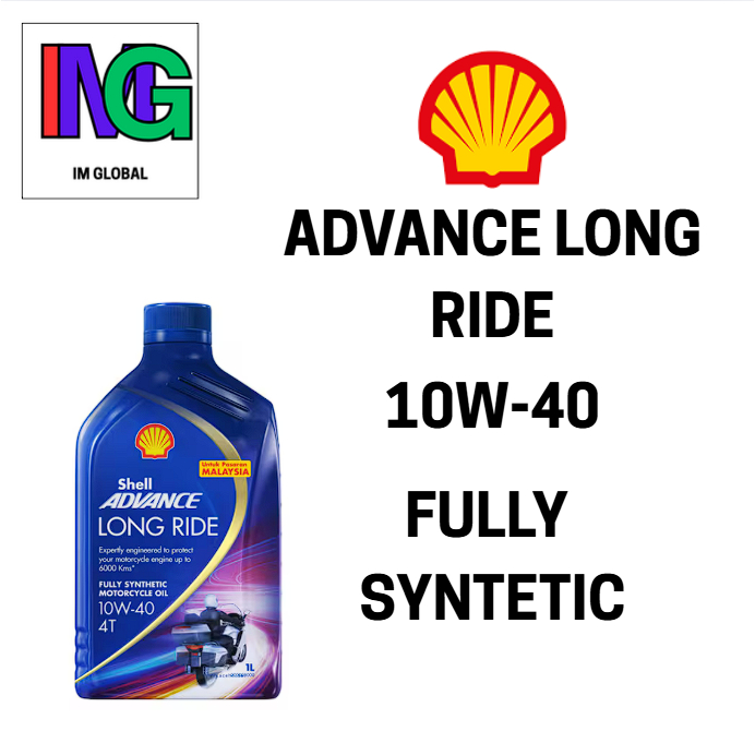 ORIGINAL SHELL MALAYSIA Advance Long Ride 10W-40 1L | Shopee Malaysia