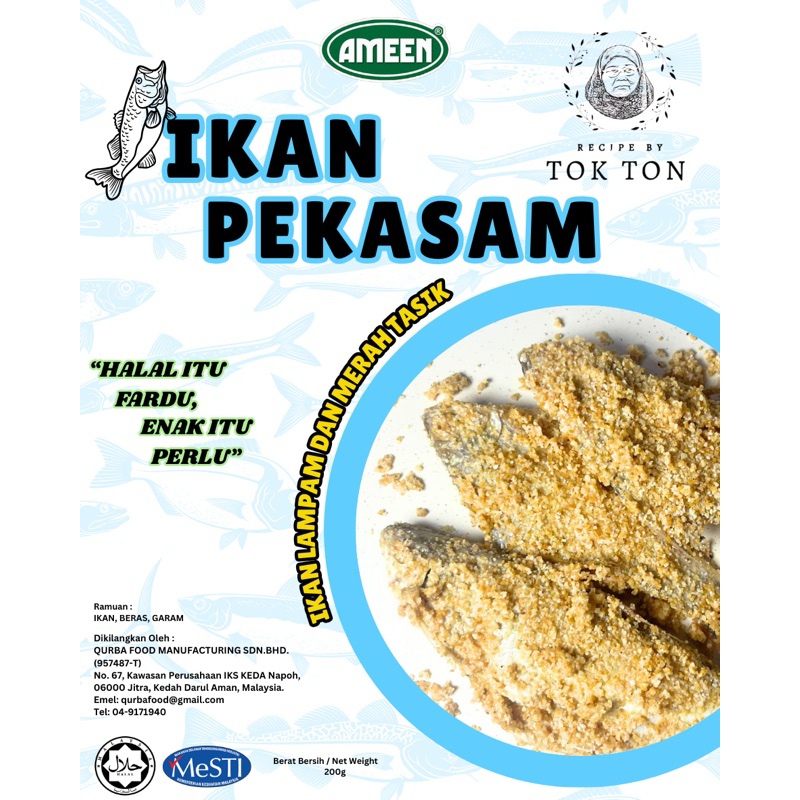 Ikan Pekasam AMEEN 200g. Campuran Ikan Lampam dan Merah Tasik. Resepi ...