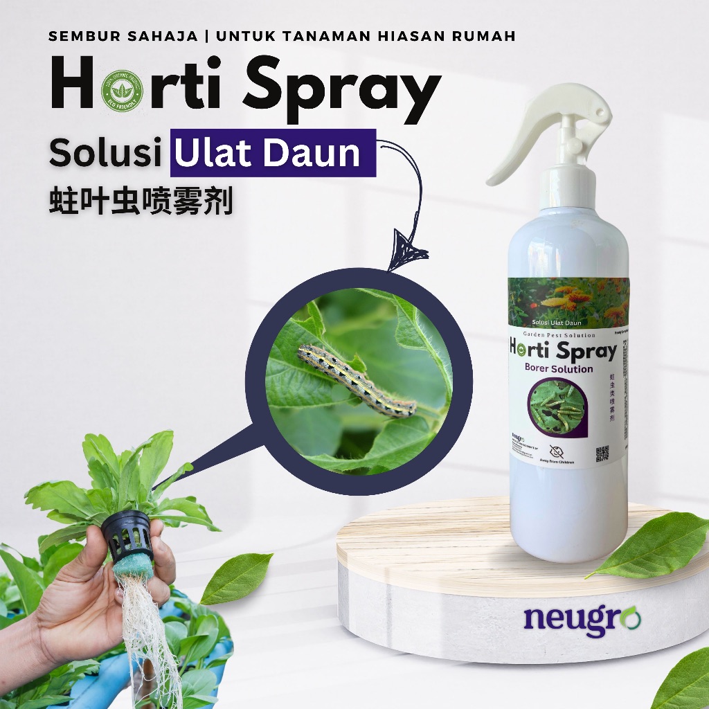 Racun Ulat Makan Daun 500ml Neugro Horti Spray Borer Solution Organic ...