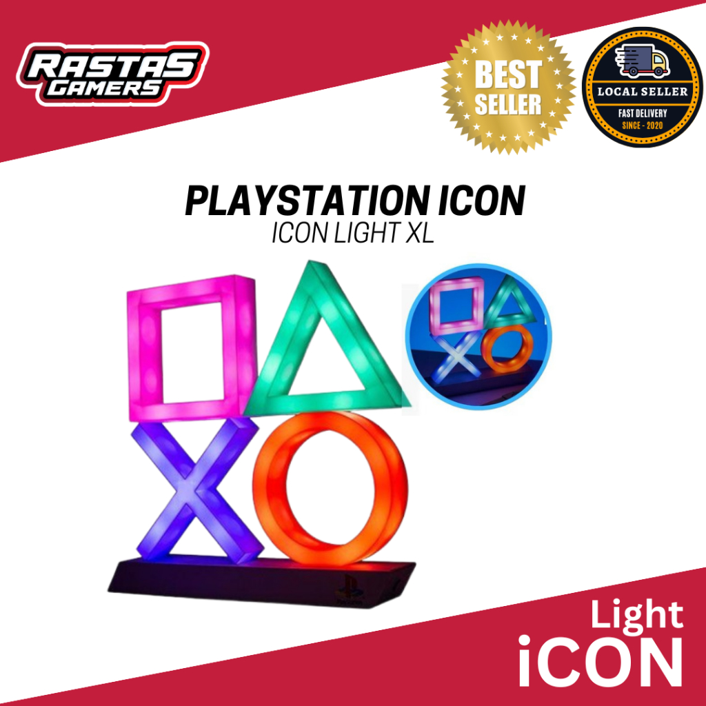 PlayStation Icons Light XL 3 Phase Colour Breathing Icons Light ps4 ps5 ...