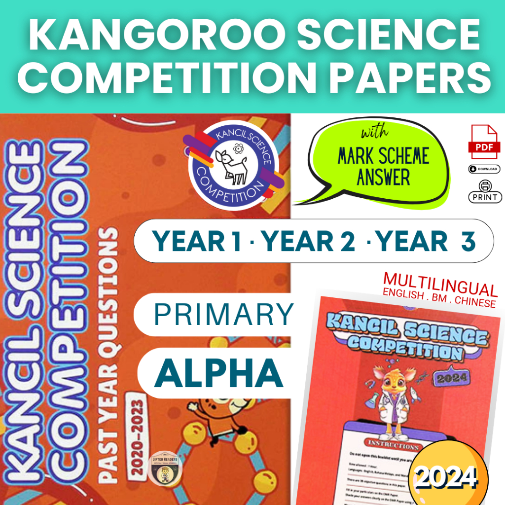 22 KANCIL SCIENCE COMPETITION BOOK - ALPHA (YEAR 1,2,3) 2020-2024 ...