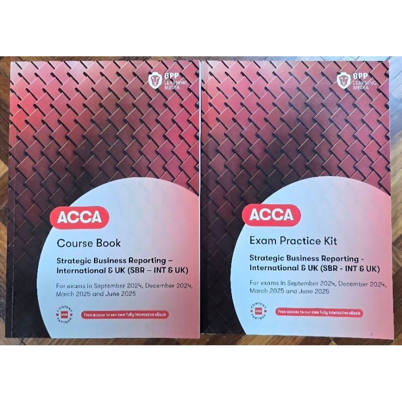 BPP ACCA Workbook/Practice & Revision Kit Strategic Business Reporting (SBR) | Shopee Malaysia