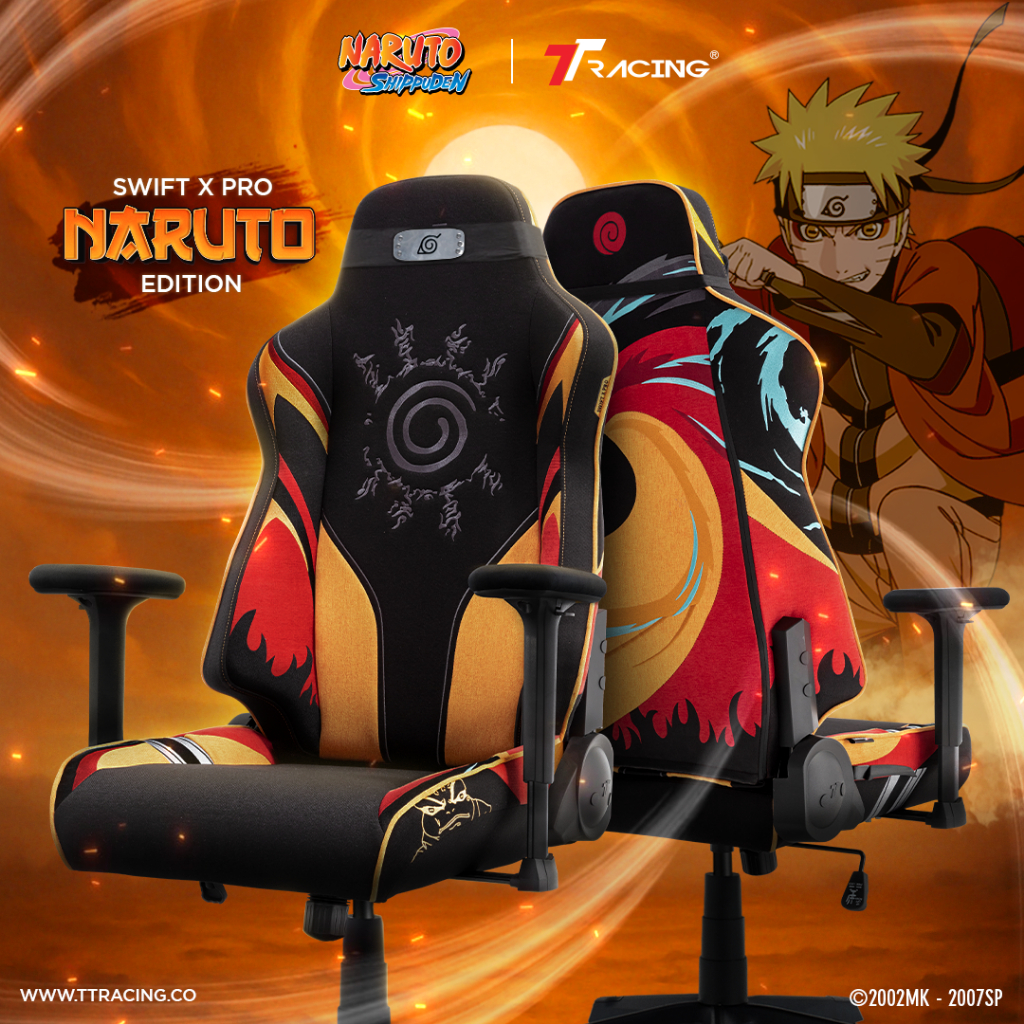 TTRacing Swift X Pro Naruto Edition Air Threads Fabric Gaming Chair ...