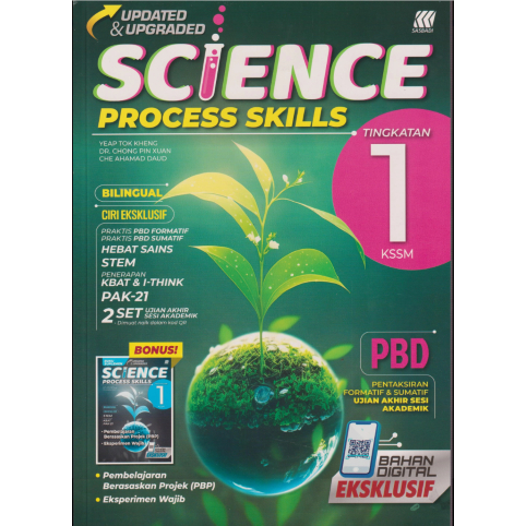 SCIENCE PROCESS SKILLS PBD TINGKATAN 1 KSSM-DWIBAHASA (2024) (ISBN ...