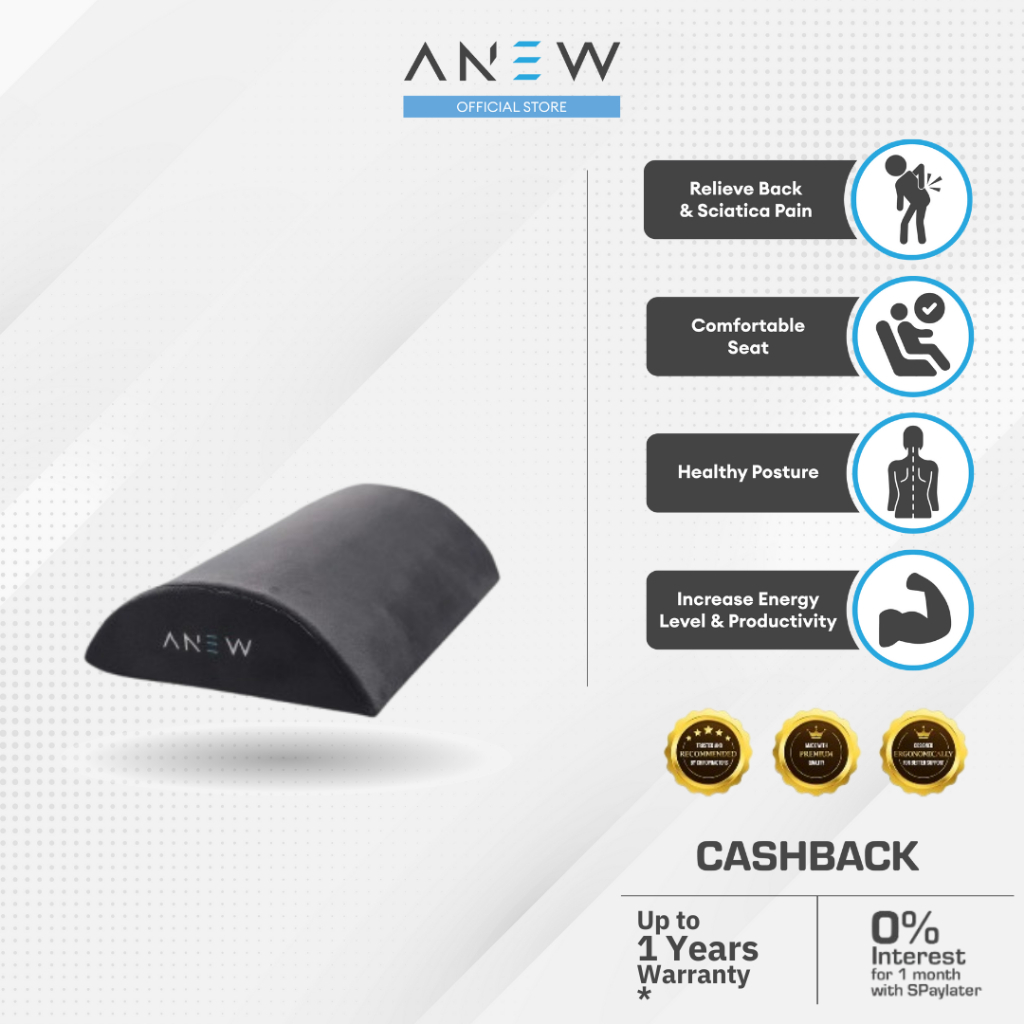 ANEW Premium Ergonomic Footrest Leg Under Desk Knee Support Cushion ...