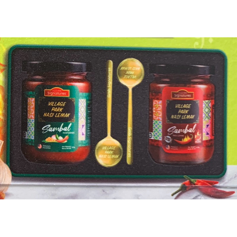 Gift Pack - Signature Village Nasi Lemak Sambal (Original + Extra Spicy ...