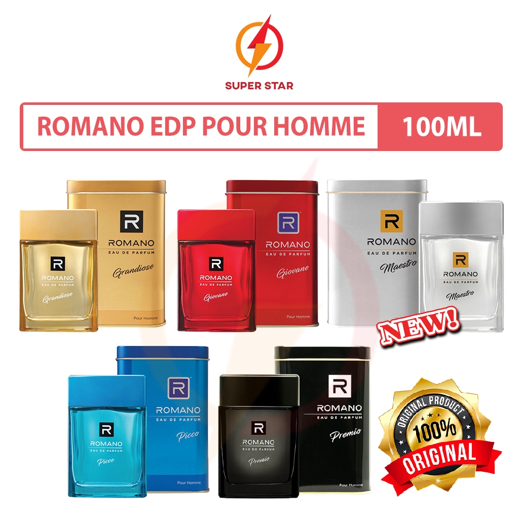Romano Eau De Parfum EDP Pour Homme (Grandiose / Giovane / Picco ...