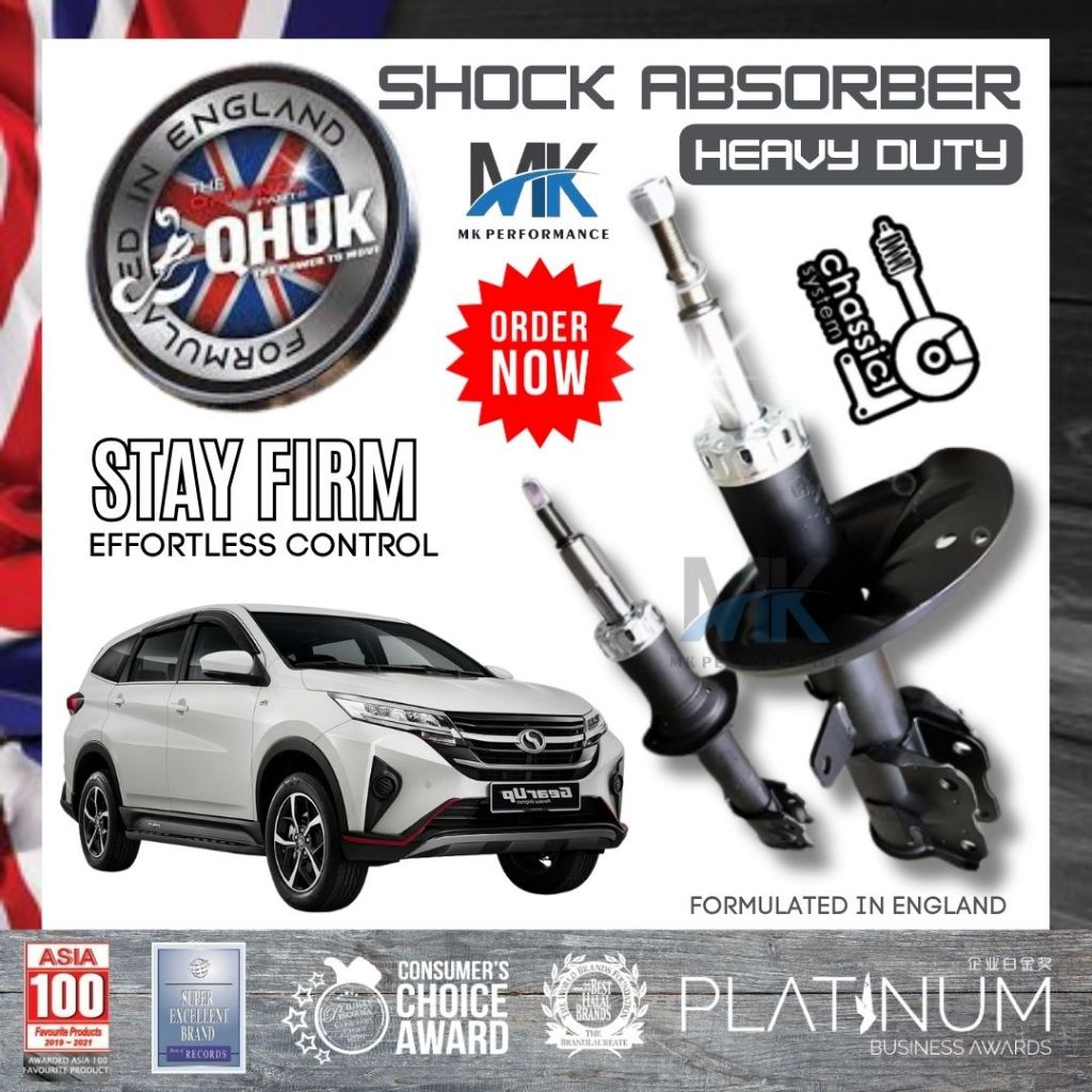 QHUK ORIGINAL SHOCK ABSORBER - PERODUA ARUZ 2018~ FRONT & REAR | Shopee ...