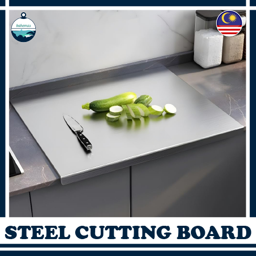 Cutting Board 304 Stainless Steel Chopping Board Kitchen Papan Pemotong ...
