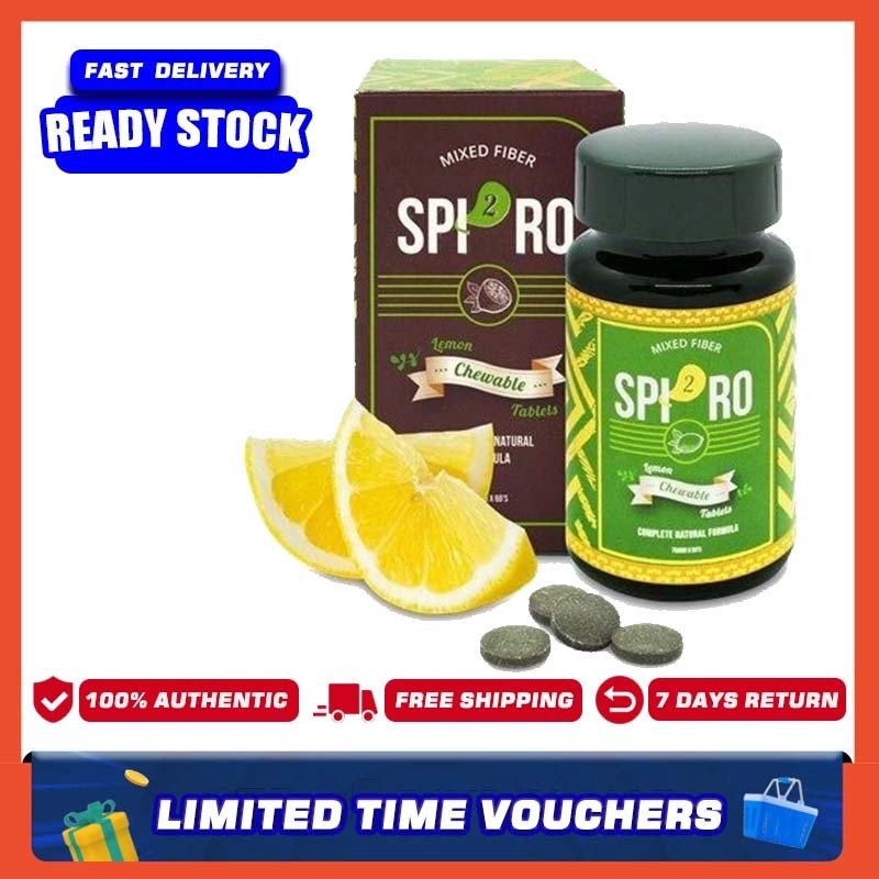 Authentic official Spiro 双藻排毒 60粒 60 tablet S- Piro original bottle ...