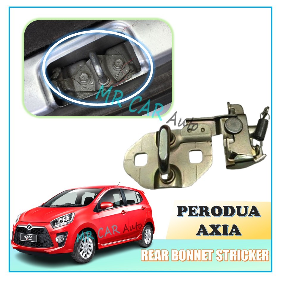 PERODUA AXIA 2014-2022 REAR BONNET STRICKER (ORIGINAL) | Shopee Malaysia