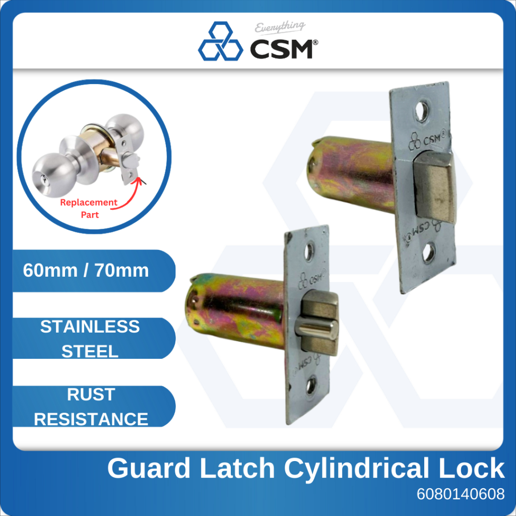 Entrance Privacy Cylindrical Door Lock Latch Backset 60mm 70mm Heavy ...