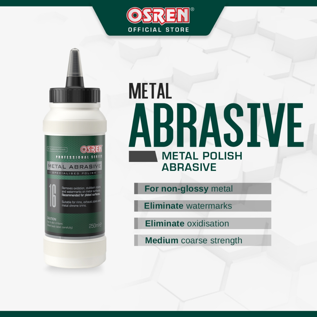 OSREN Metal Abrasive 16 - Metal trim and chrome Compound for automotive ...