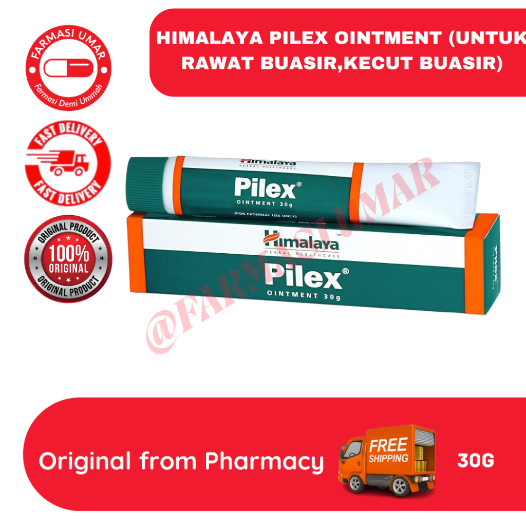 HIMALAYA PILEX OINTMENT 30G (UNTUK KECUT BUASIR,RAWAT BENGKAK BUASIR ...