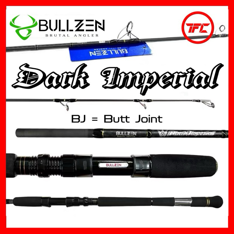 BULLZEN Dark Imperial Hard Attack Carbon Spinning Fishing Rod Mekong ...