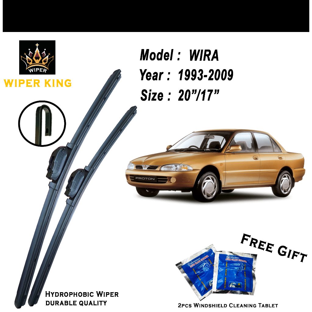 🔥WIPER KING🔥 PROTON WIRA (1993-2009) WIPER KING GERMAN TECHNOLOGY ...