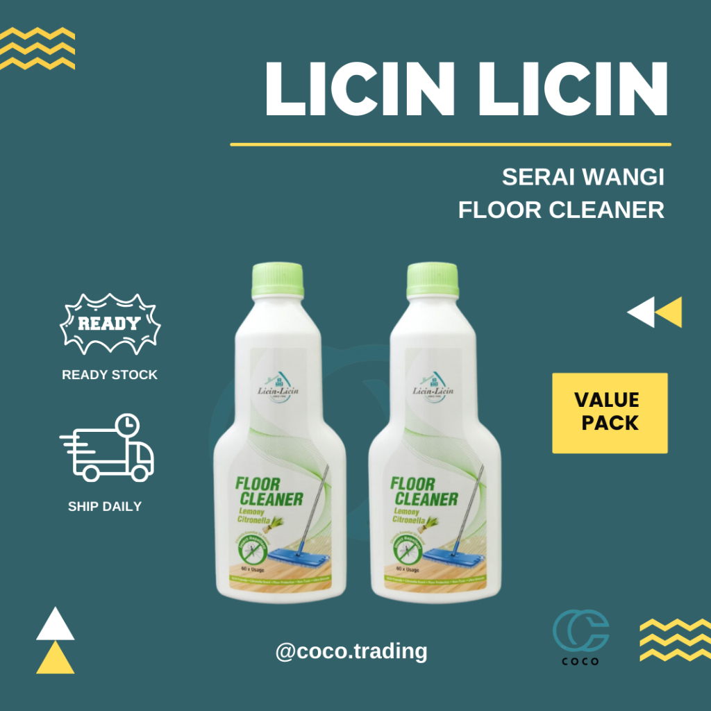 Coco Trading [ Ready Stock ] 晶晶抹地水 Licin Licin 7 in 1 Floor Cleaner ...