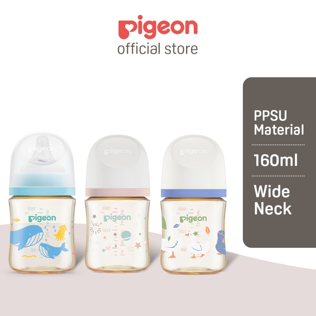 [Bundle Deal] Pigeon SofTouch™ PPSU BPP Nursing Bottle 160ml Ocean/Galaxy/Garden | Shopee Malaysia