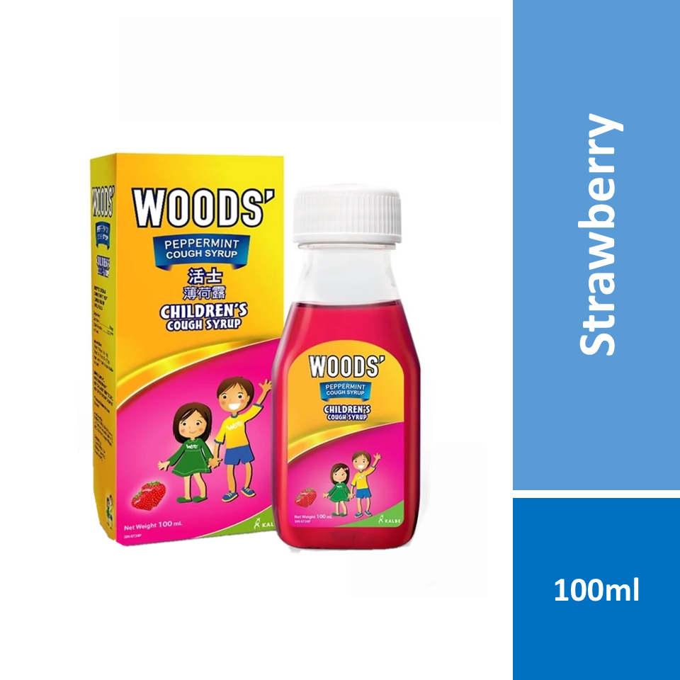 Wood's Children Strawberry Cough Syrup 100ml | Shopee Malaysia