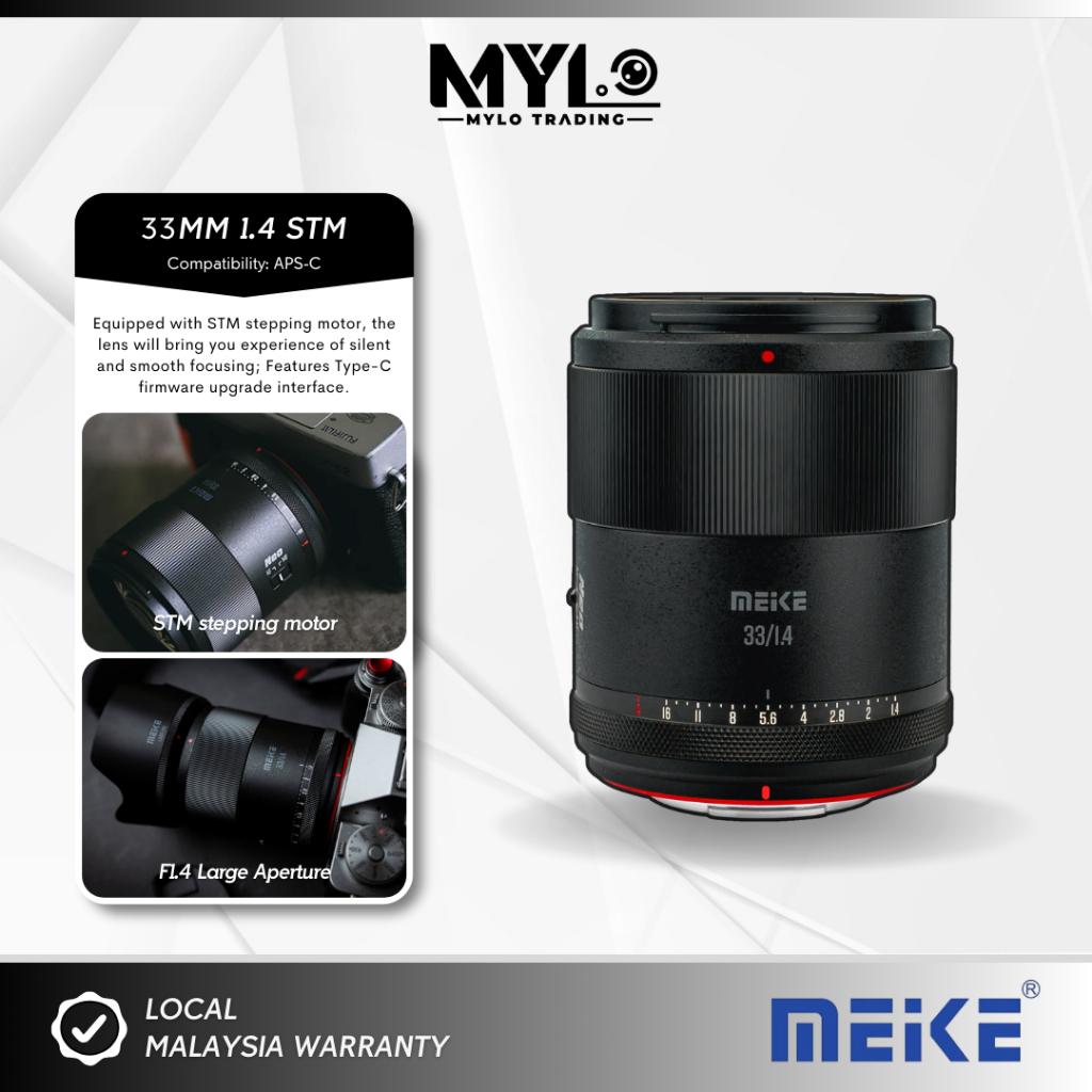 Meike 33mm F1.4 APS-C Prime Large Aperture Autofocus Lens | STM Motor ...