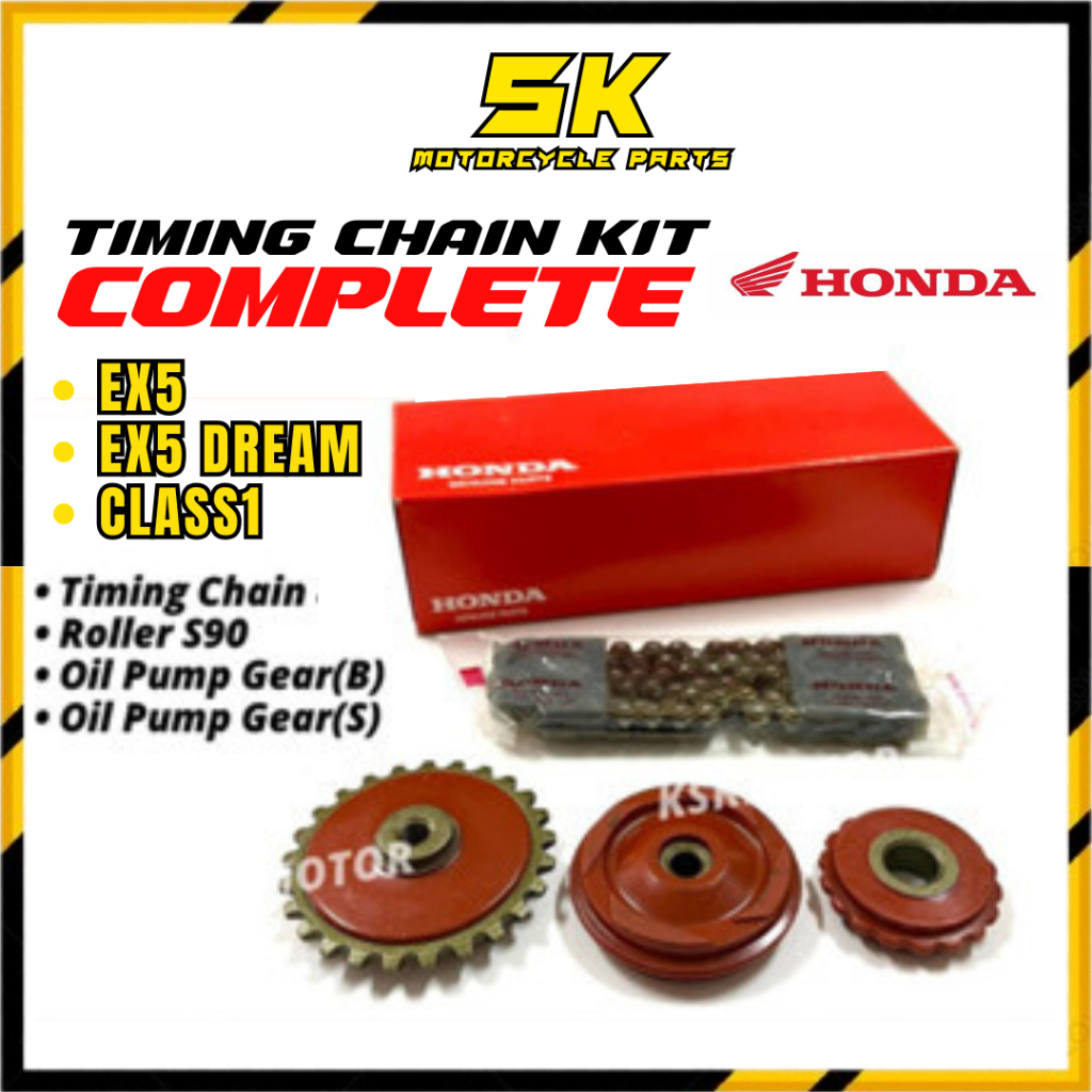 Honda Timing Chain Set Ex5 HighPower Ex5 Dream Class 1 Roller + Timing ...