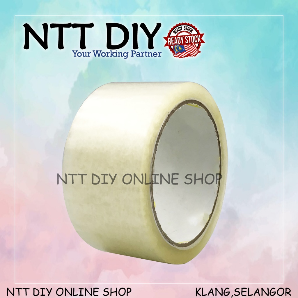NTT DIY 48mm x80m OPP Tape Packaging Cellophane Tape Transparent Tape ...